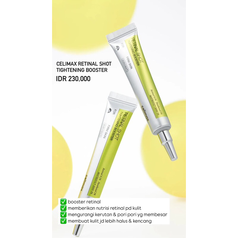 Jual CELIMAX RETINAL SHOT TIGHTENING BOOSTER THE VITA A RETINAL SHOT ...