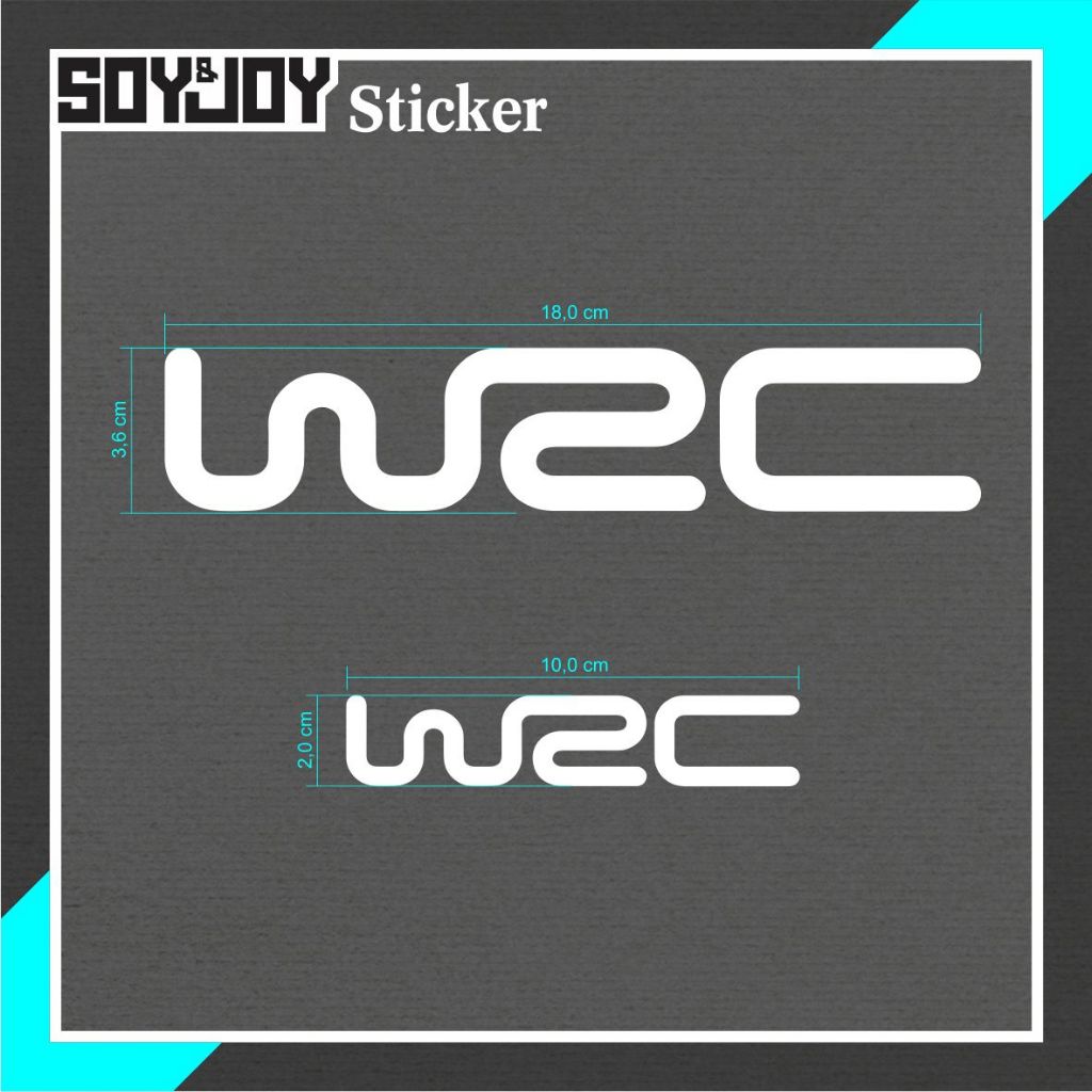 Jual Cutting Sticker Stiker Logo WRC World Rally Championship ...