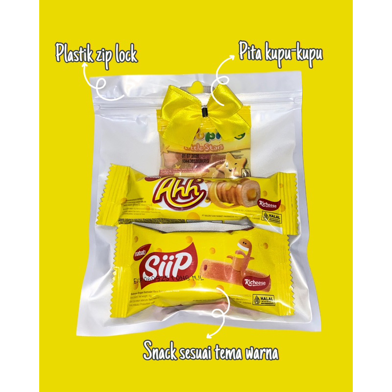 Jual Mini Gift Snack Tema Kuning / Mini Snack Ultah / Mini Hampers ...