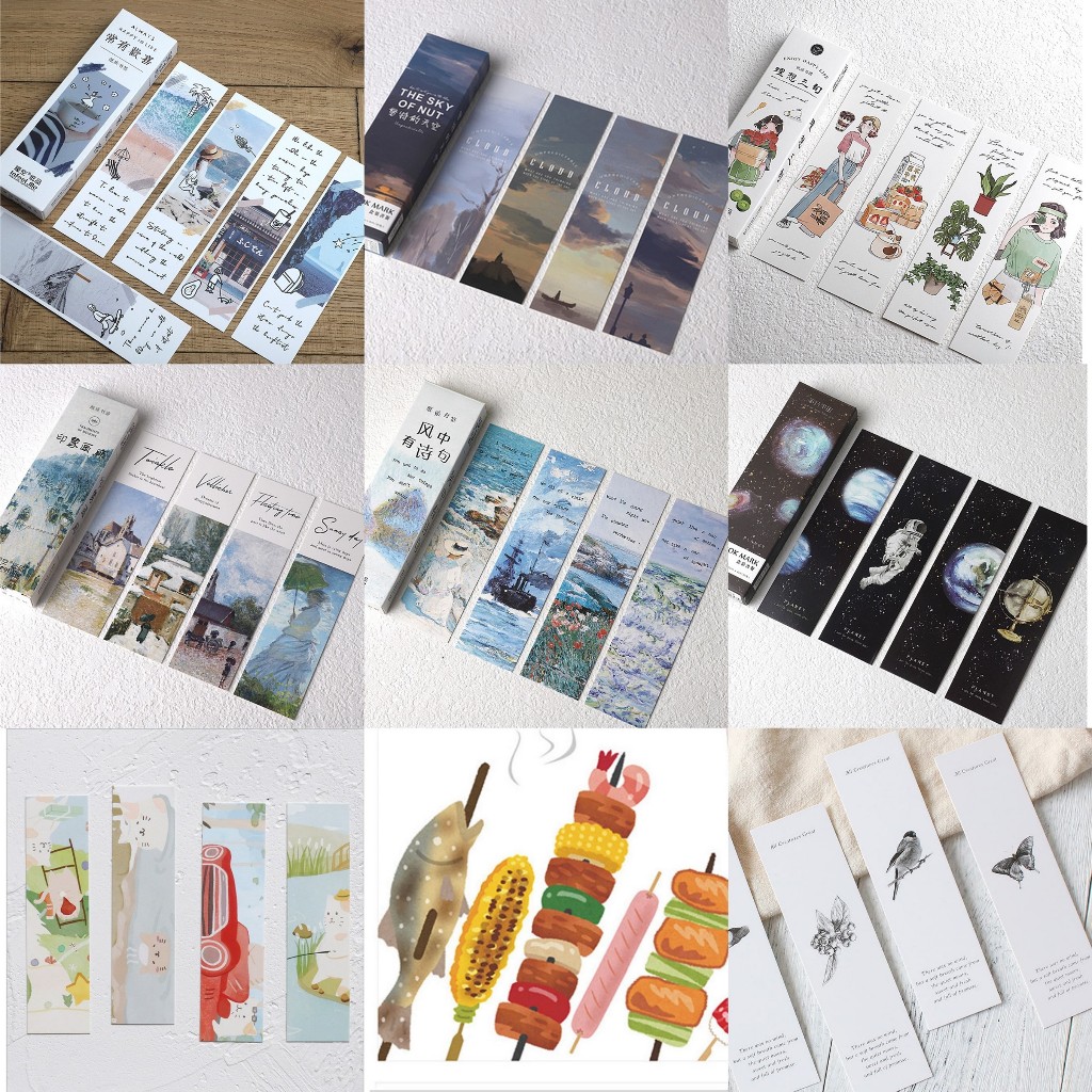 Jual [PER BOX] Pembatas Buku / Paper Bookmark Pembatas Buku Kertas ...
