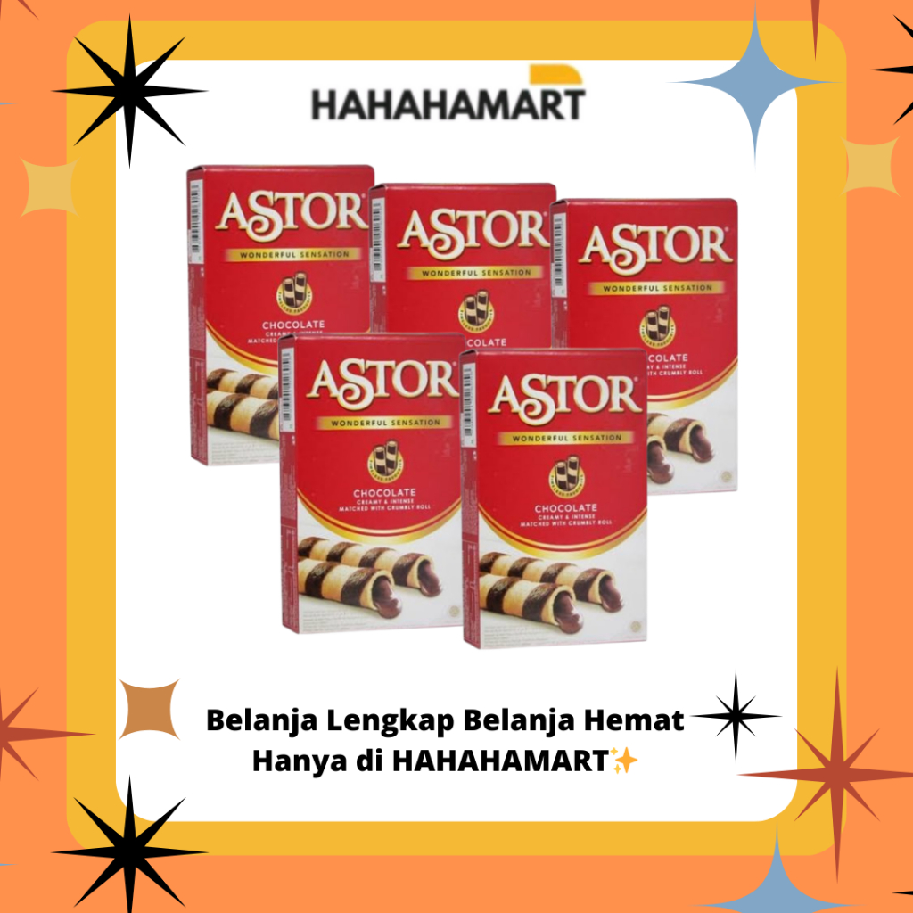 Jual Astor Double Chocolate 40gr Harga Paket Isi 5pcs | Shopee Indonesia