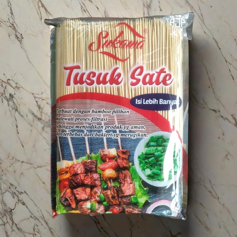 Jual Tusuk Sate / Lidi Sate Sukawa | 1 pack | Shopee Indonesia