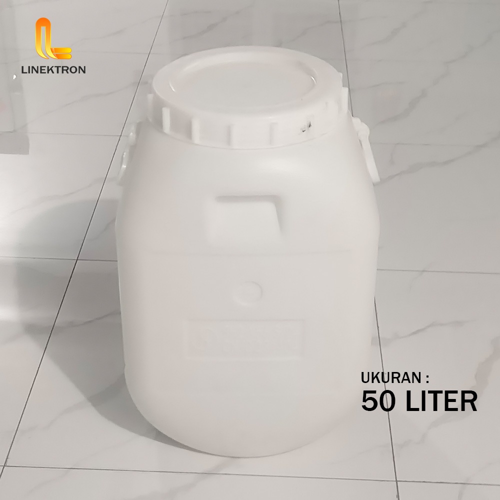Jual DRUM TONG BEKAS KAPORIT KUAT TEBAL WARNA PUTIH ISI 50 LITER / DRUM ...