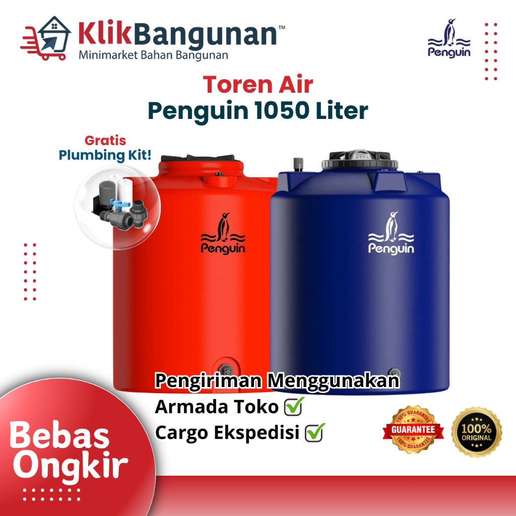 Jual Toren Air Penguin 1050 Liter GT-1050 – Tandon Air / Tangki Air ...
