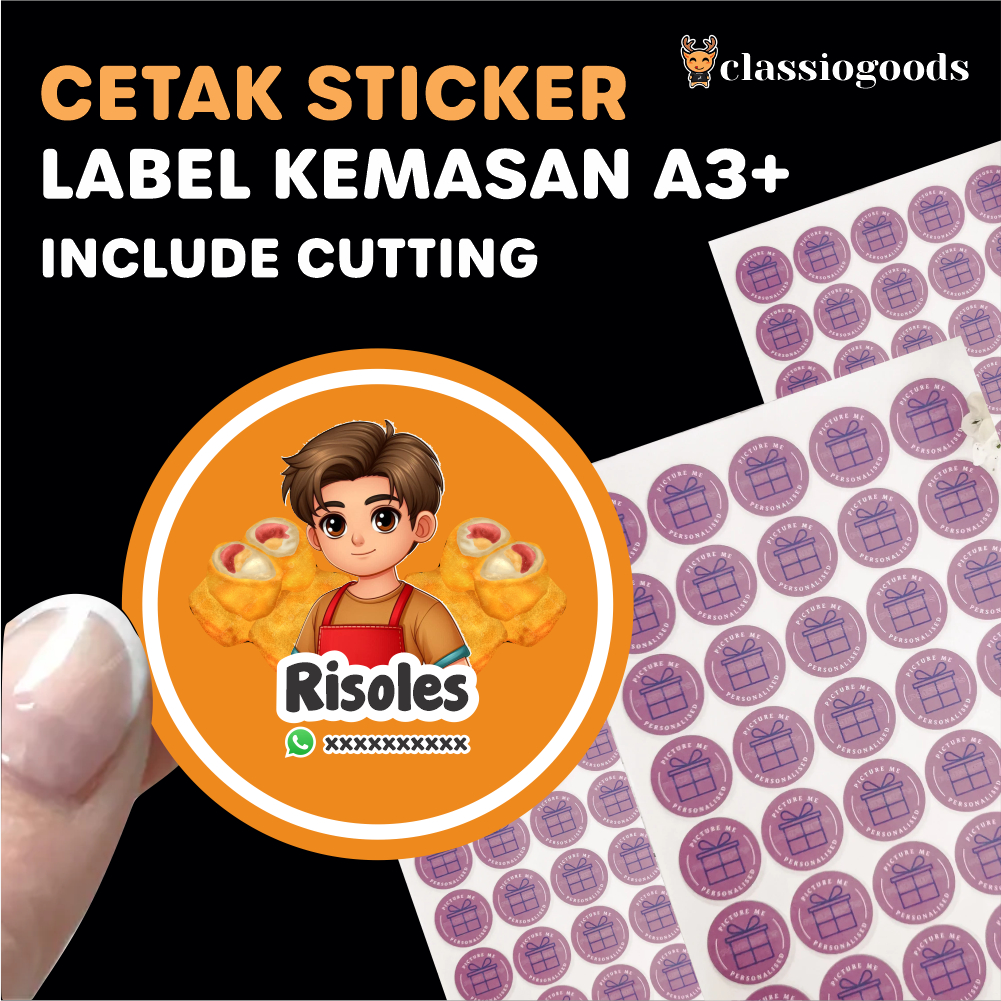 Jual Cetak Stiker Label Kemasan / Custom Sticker Label Kemasan ...