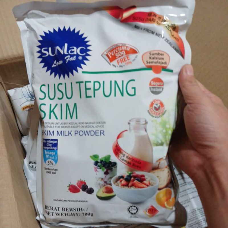 Jual SUNLAC Low Fat Susu Bubuk Skim Malaysia (750g) | Shopee Indonesia