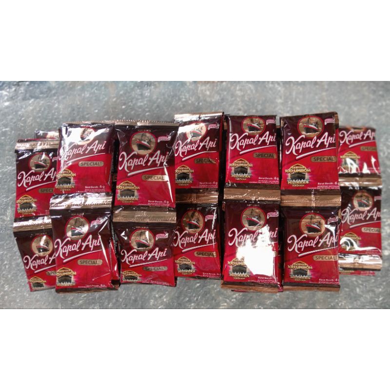 Jual KOPI KAPAL API MINI SACHET 6gr x 10 TANPA GULA | Shopee Indonesia