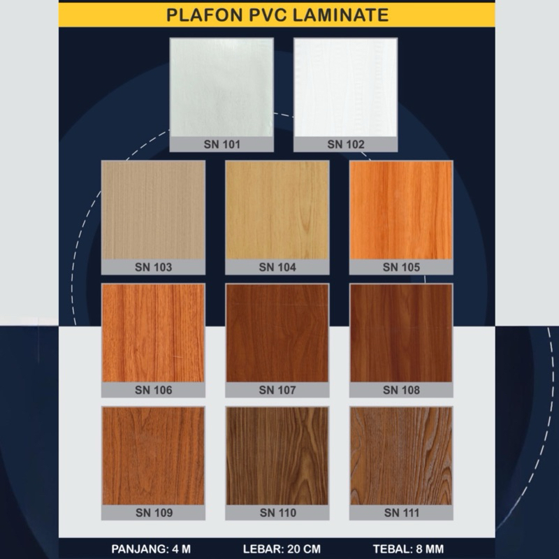 Jual SINABUNG PLAFON PVC DOFF (KOTA MEDAN) - GROSIR (LAMINATE / MOTIF ...