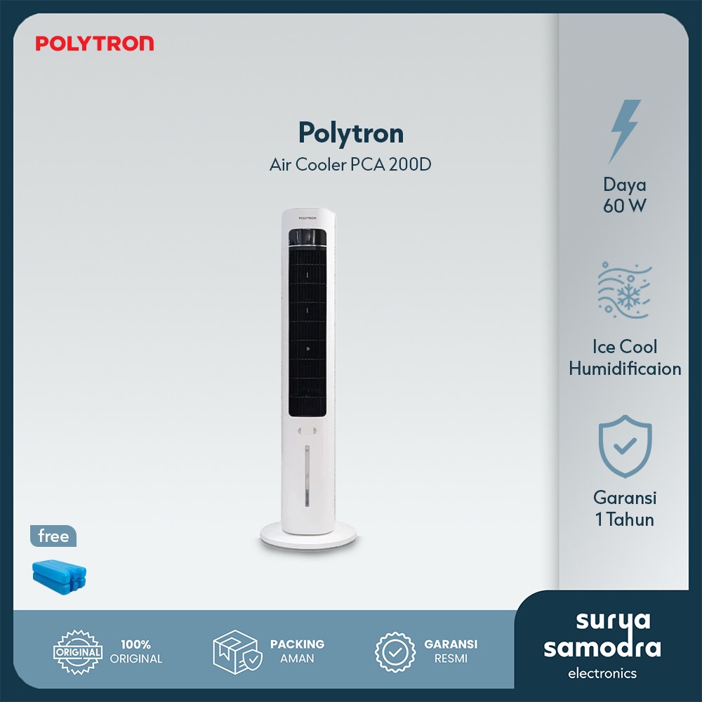 Jual POLYTRON Air Cooler PCA 200D & Circulation Fan PFC 101W Tangki 3L ...
