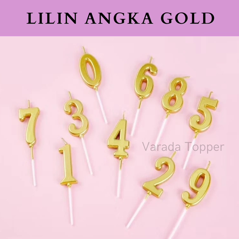Jual LILIN ANGKA EMAS/ Lilin HBD Gold | Shopee Indonesia