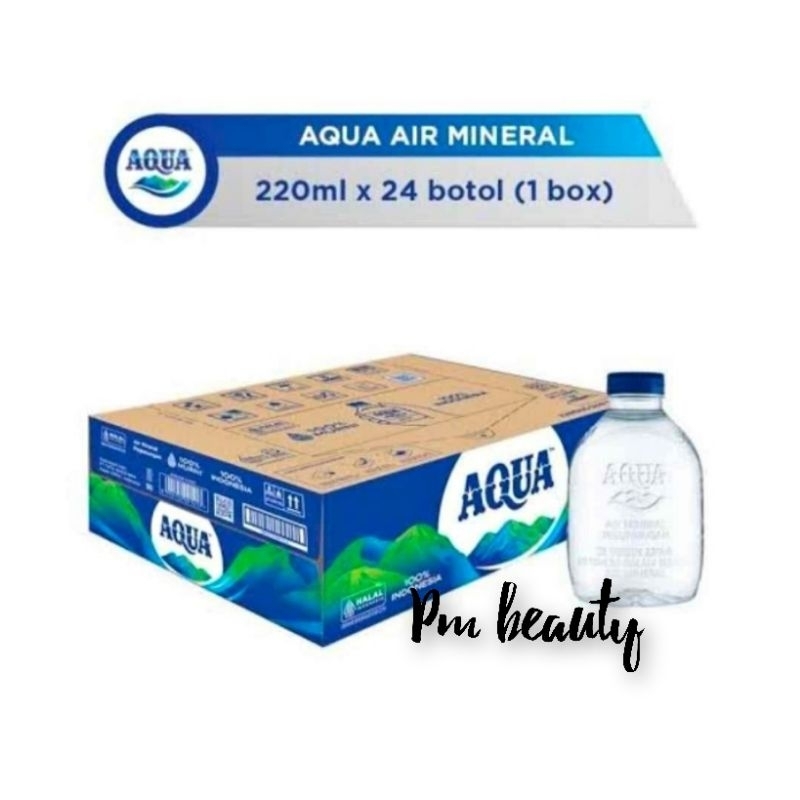 Jual 1 dus aqua cube 220ml x 24 | Shopee Indonesia