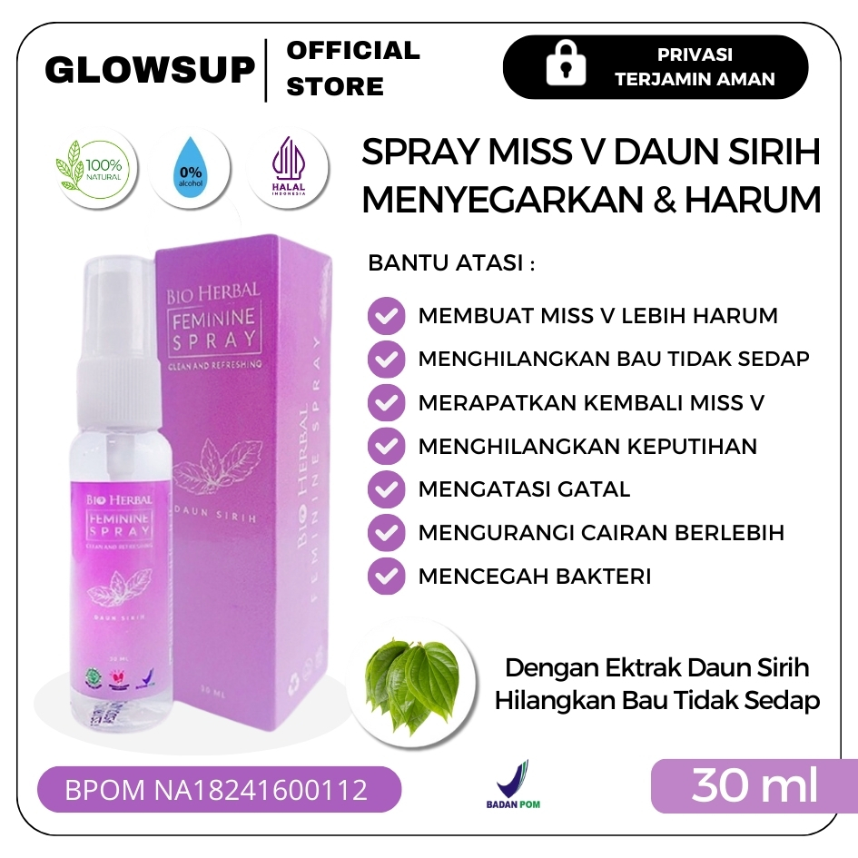 Jual PERAPAT MISS V BIO HERBAL FEMININE SPRAY DAUN SIRIH 30ML INTIMATE ...