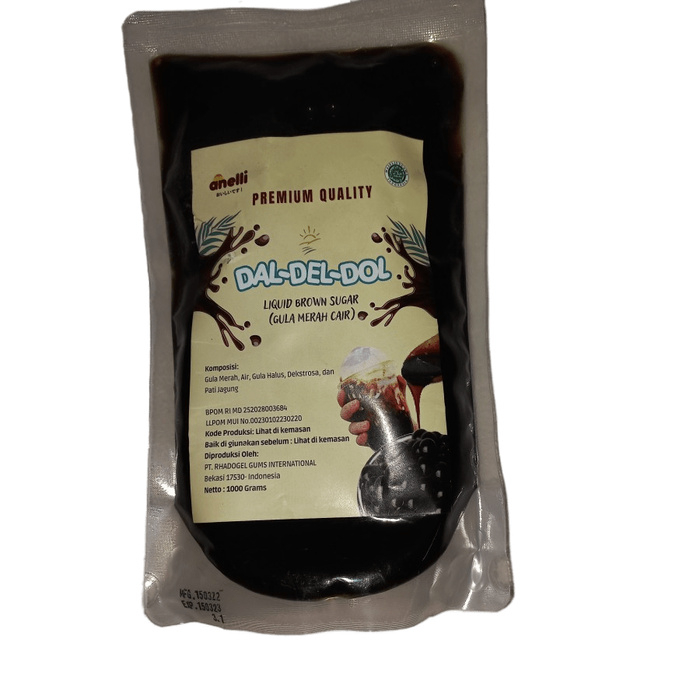 Jual DAL DEL DOL BROWN SUGAR LIQUID / GULA MERAH CAIR 1 KG | Shopee ...
