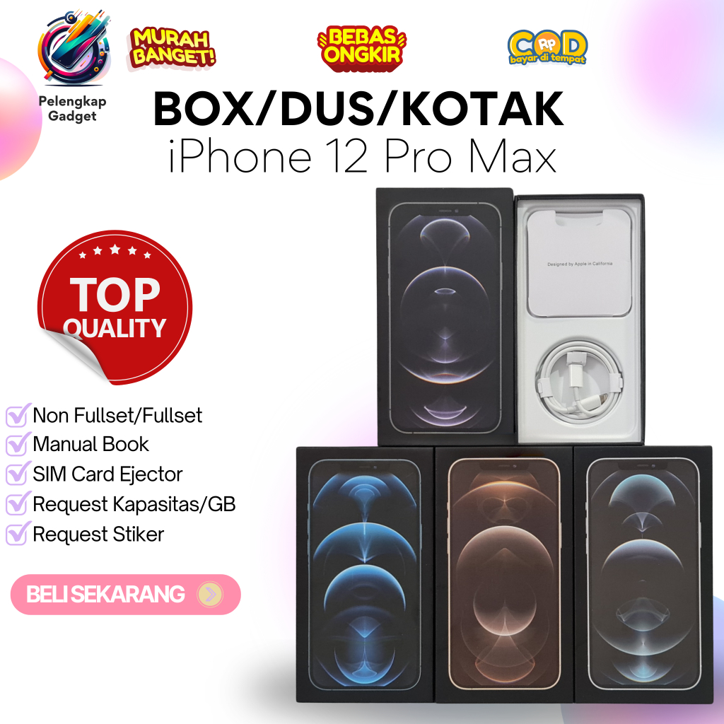 Jual BOX/DUS/KOTAK IP12 PRO MAX | Shopee Indonesia