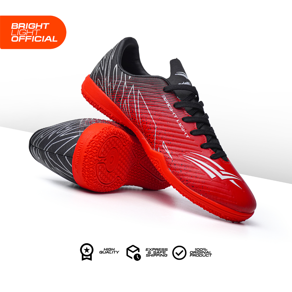 Jual Bright Light - Sepatu Futsal Anak Laki Laki Reborn Merah Hitam ...