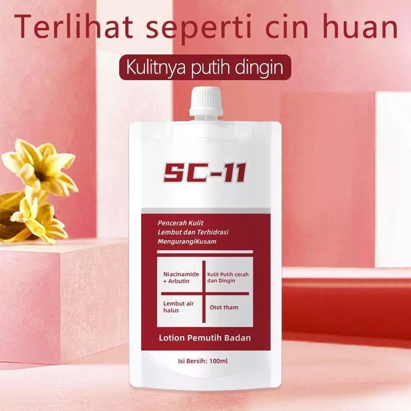 Jual SC-11 Lotion Pemutih Tubuh Kulit Cerah,Halus dan Glowing Dalam 7 Hari | Shopee Indonesia
