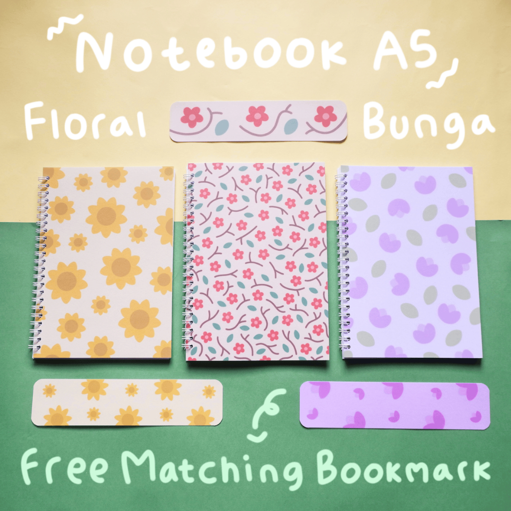Jual Notebook/Jurnal/Buku Tulis A5 Floral Bunga | Shopee Indonesia