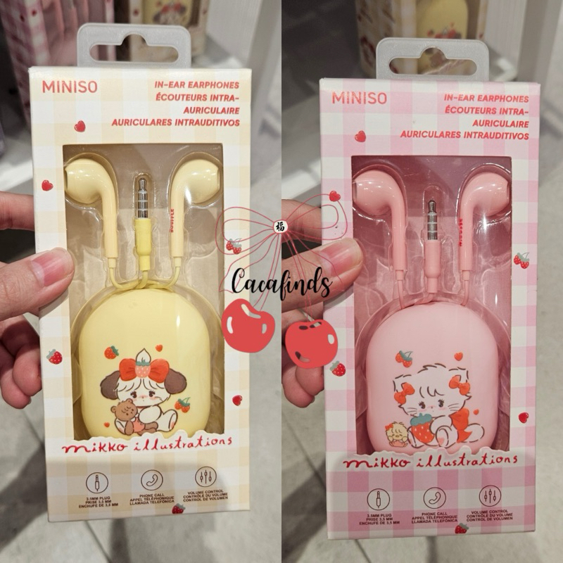 Jual MINISO x Mikko‼️Earphone / Headset 3.5mm Disney Mikko ...