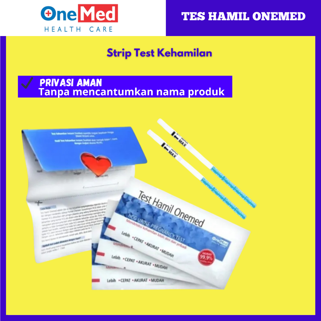 Jual Tespek / Tes Kehamilan / Tes Hamil Instan Onemed Strips Test Pack ...