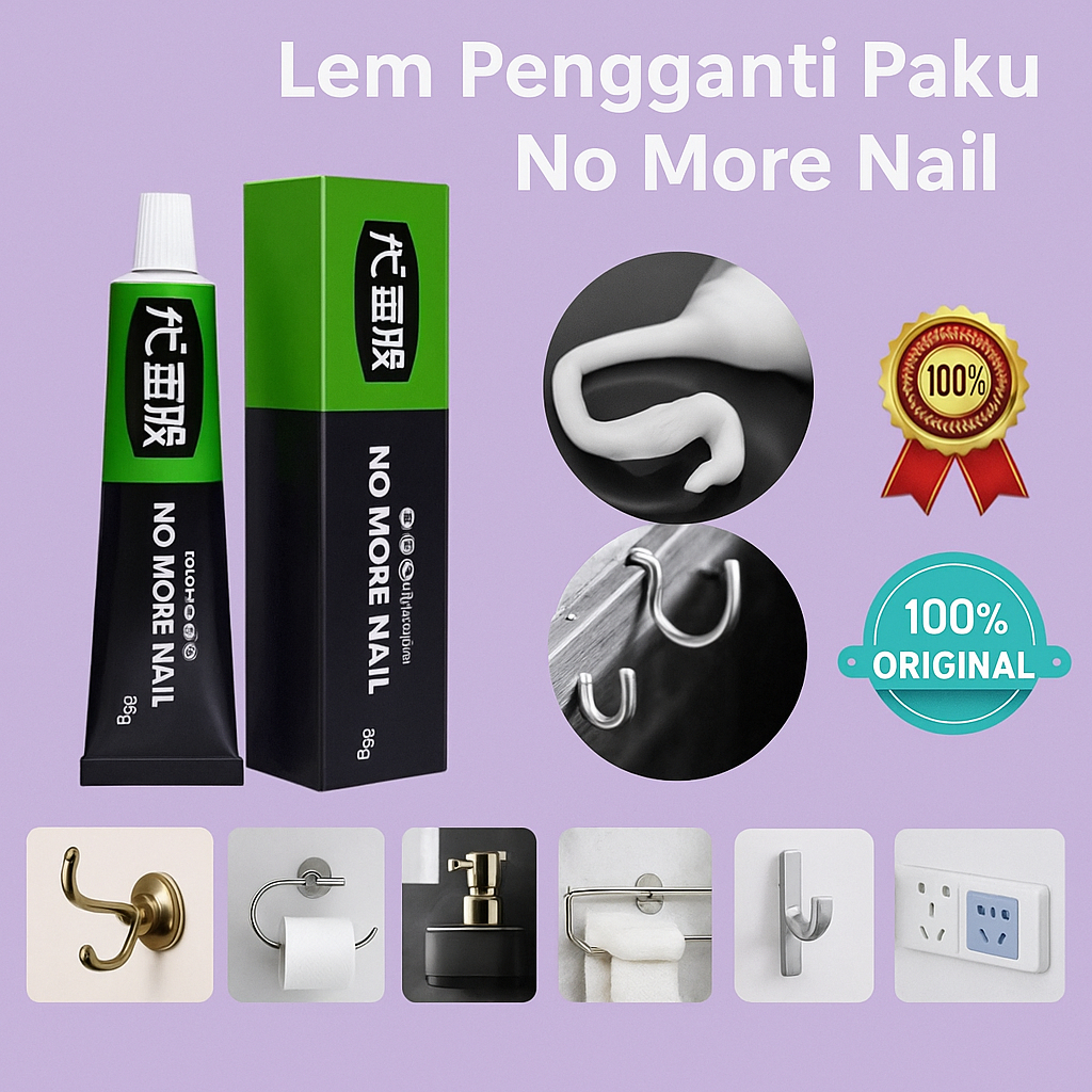 Jual Lem Pengganti Paku Super Kuat Serbaguna Perekat Kayu Dinding ...