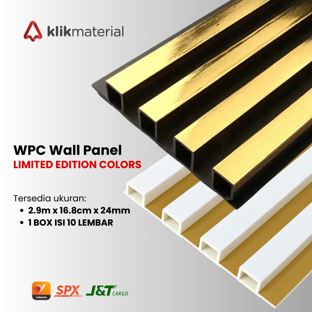 Jual 1 BOX ISI 10 PCS WPC Wall Panel 3 Meter / Wallpanel Kotak / Wall ...