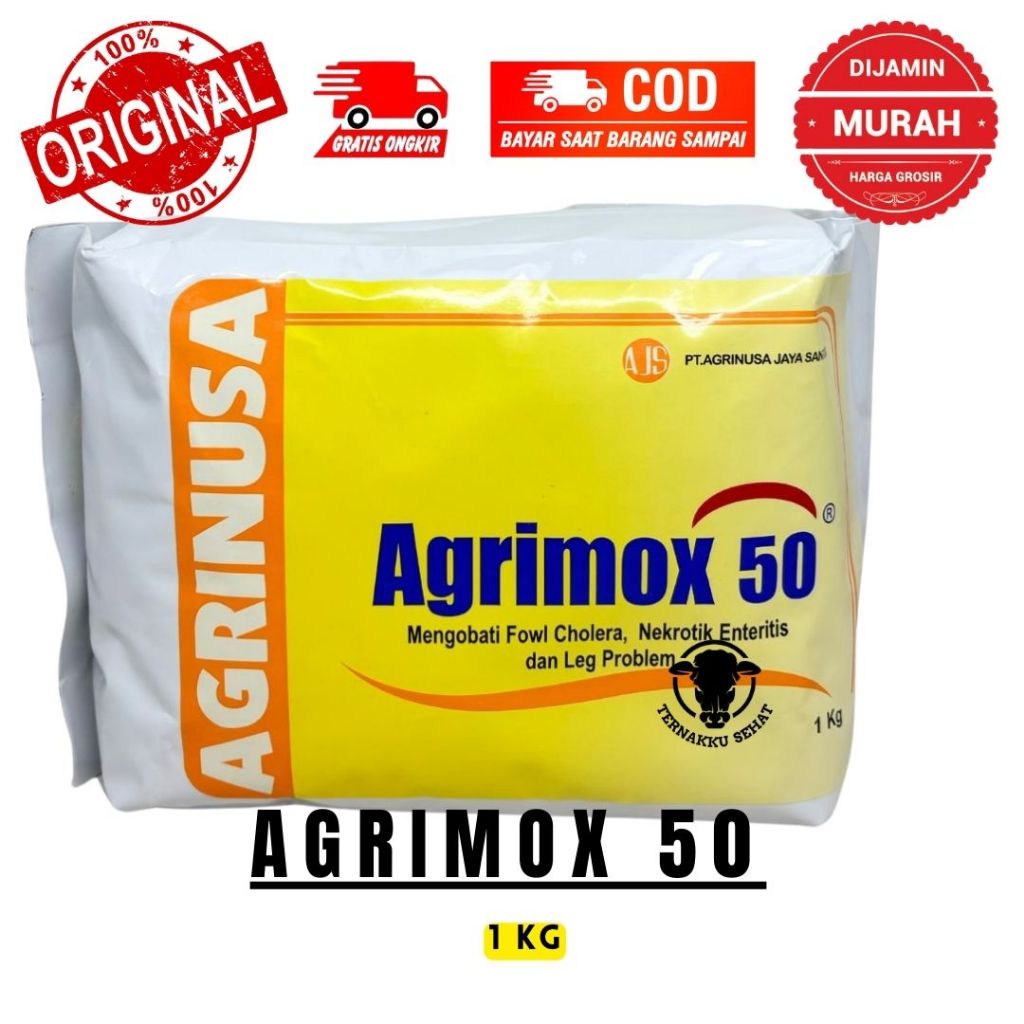 Jual AGRIMOX 50 - 1 KG - TERMURAH - Obat Ayam Flowl Cholera Nekrotik ...