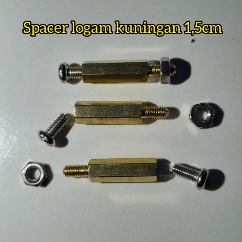 Jual Spacer 15mm 1.5cm Kaki PCB 1,5cm Logam Kuningan Grade A 15 mm 1.5 cm Hex Spacer | Shopee ...