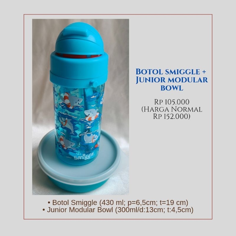 Jual TUPPERWARE X SMIGGLE (Dupe) Lunch Box Tupperware Tepak Makan ...