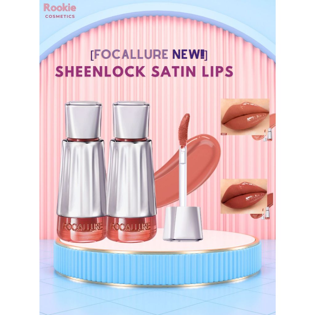 Jual NEW! FOCALLURE Lipstick Lip Gloss SheenLock Satin Lip Glaze 16H ...