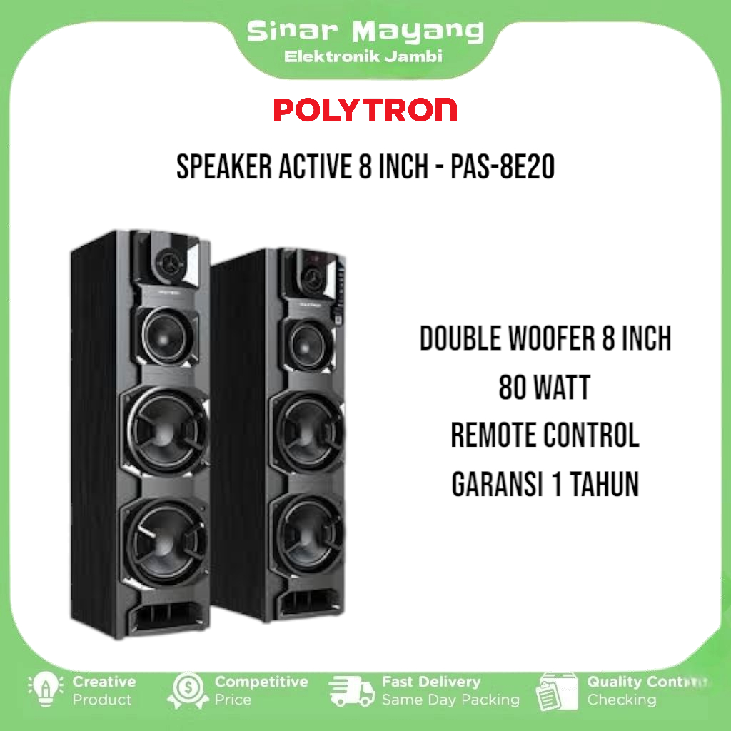 Jual Speaker Active POLYTRON 8E20/ Speaker Active 8 Inch POLYTRON ...