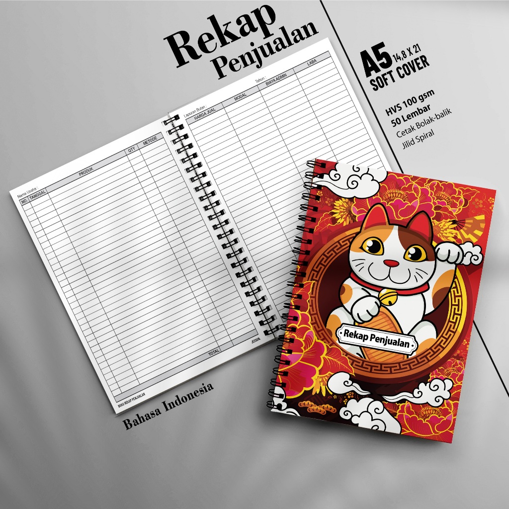 Jual 𝗥𝗘𝗞𝗔𝗣 𝗣𝗘𝗡𝗝𝗨𝗔𝗟𝗔𝗡 𝗔𝟱 Buku Catatan Manual Pembukuan Toko | Shopee ...