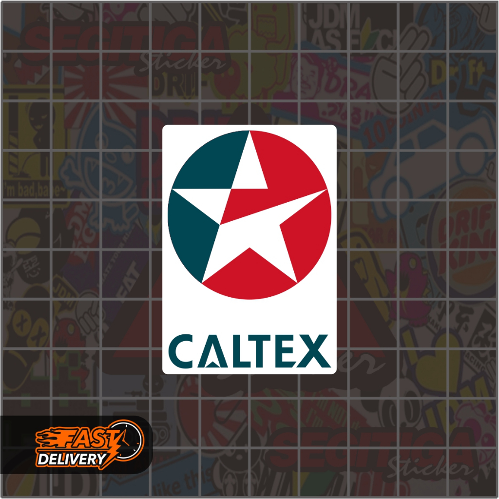 Jual Sticker Caltex Ukuran 3.5 x 5 Cm | Shopee Indonesia