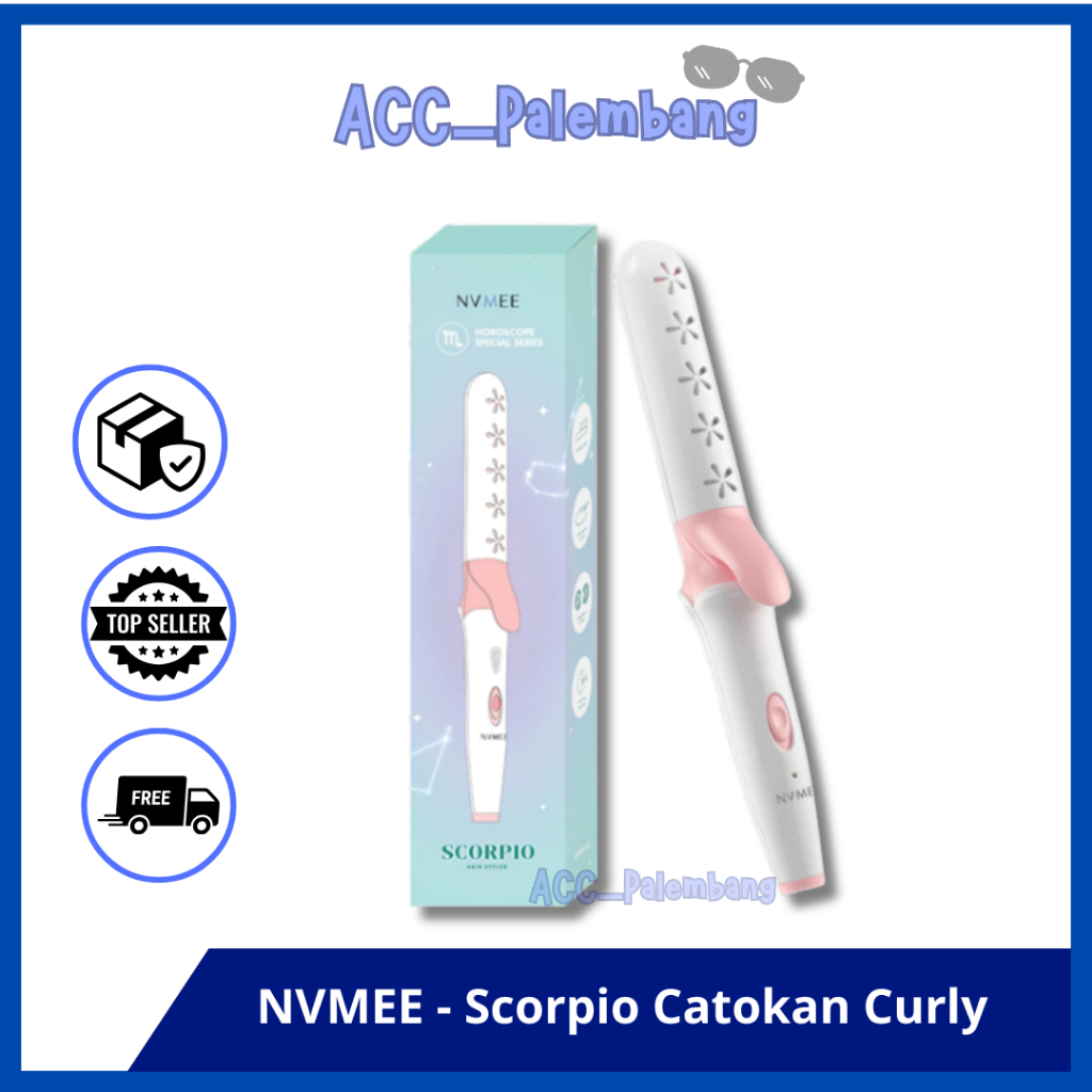 Jual NVMEE / Catokan Rambut 2 In 1 Lurus Dan Curly | Shopee Indonesia