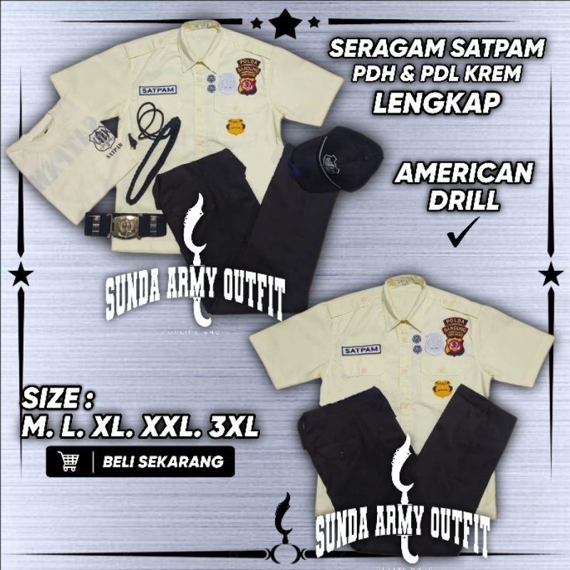 Jual SERAGAM SATPAM / SERAGAM SECURITY LENGKAP / PDH SATPAM / SERAGAM SETELAN PDL PDH SATPAM ...