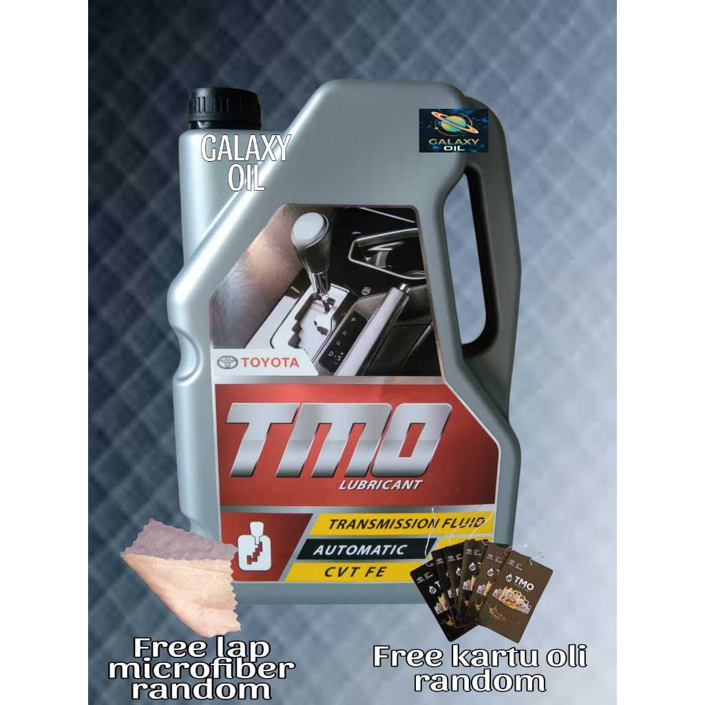 Jual OLI TOYOTA TMO TRANSMISI FLUID AUTOMATIC CVT FE 4 LITER ORIGINAL 100% ( 1 PCS KARTU OLI ...