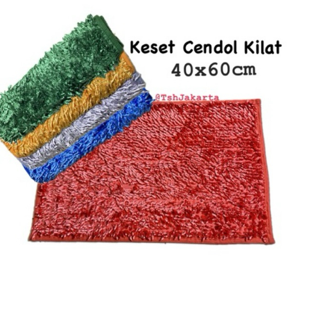 Jual Keset Cendol Kilat Microfiber (Glossy) Anti Slip 40x60cm | Shopee ...