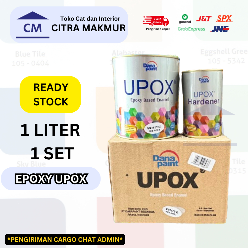 Jual Danapaint UPOX Cat Epoxy Lantai Keramik Beton Baja - 1 LITER / 1 ...