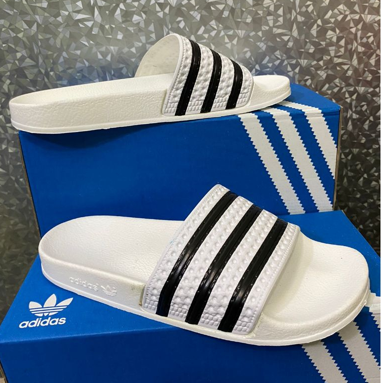 Jual sandal selop pria terbaru adidas adillette / sendal pria anti slip ...