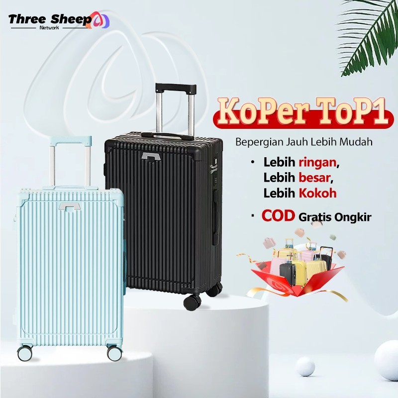 Jual Three Sheep Network Koper ZIPPER KAPASITAS BESAR 20/24 INCH Bagasi ...