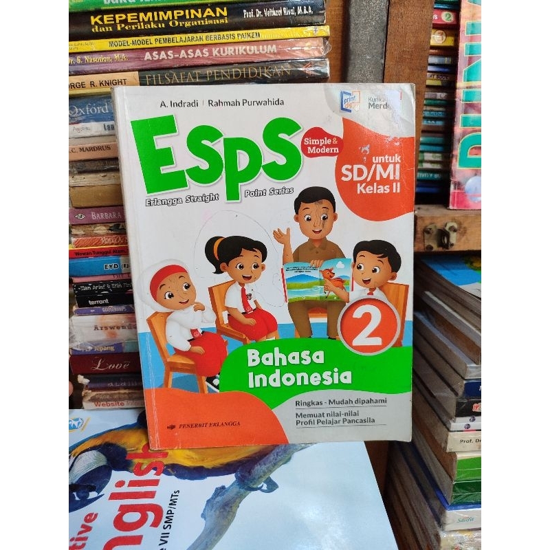 Jual buku bekas. esps bahasa Indonesia. kelas 2 SD. erlangga. merdeka | Shopee Indonesia