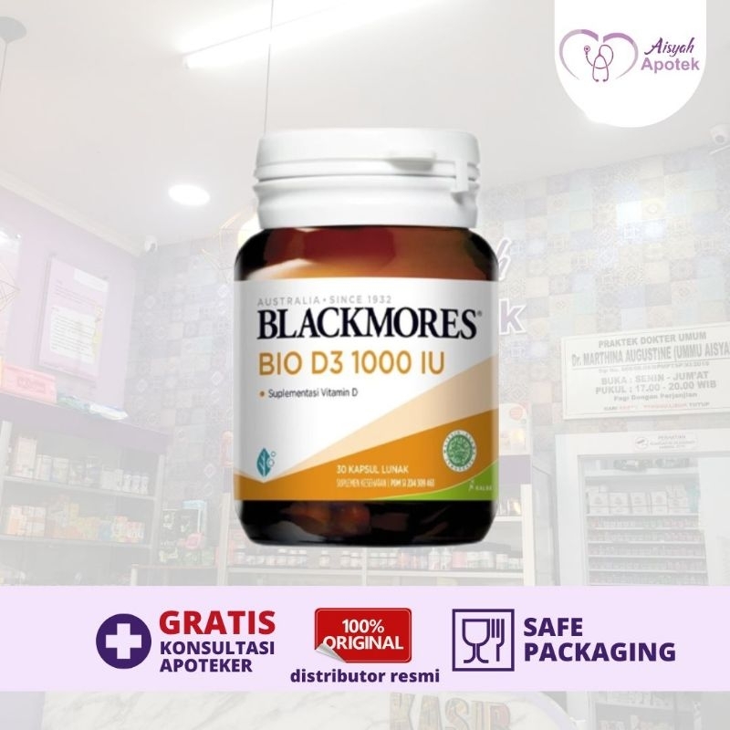 Jual Blackmores bio d3 1000iu 30 kapsul | Shopee Indonesia