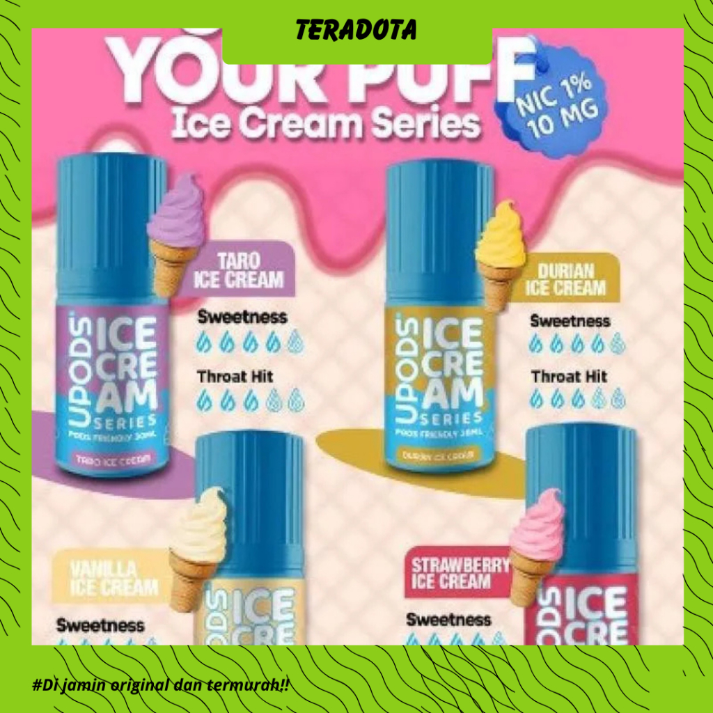 Jual UPODS ICE CREAM SERIES LIQUID PODS FRIENDLY 30ML NEW 100% ...
