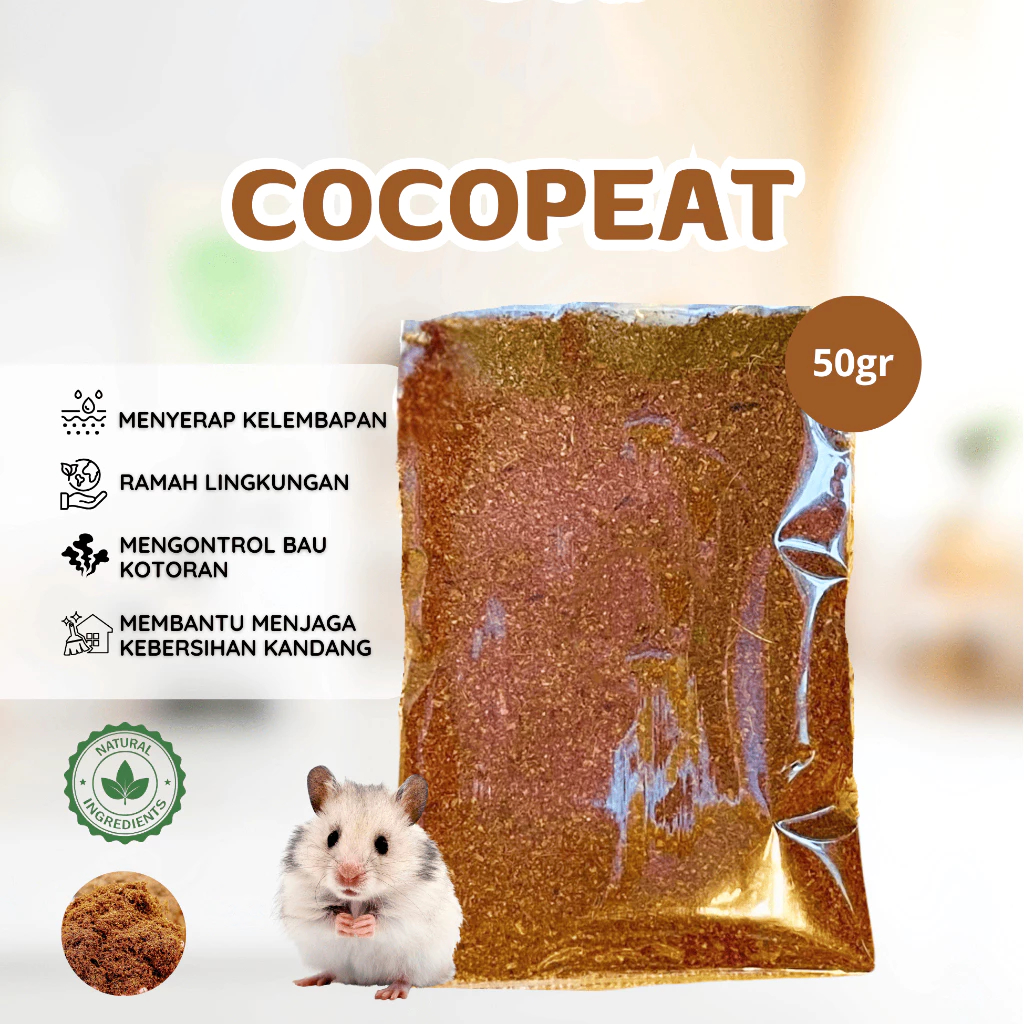 Jual COCOPEAT HAMSTER SUGAR GLIDER LANDAK MINI MARMUT MUSANG BEDDING ...