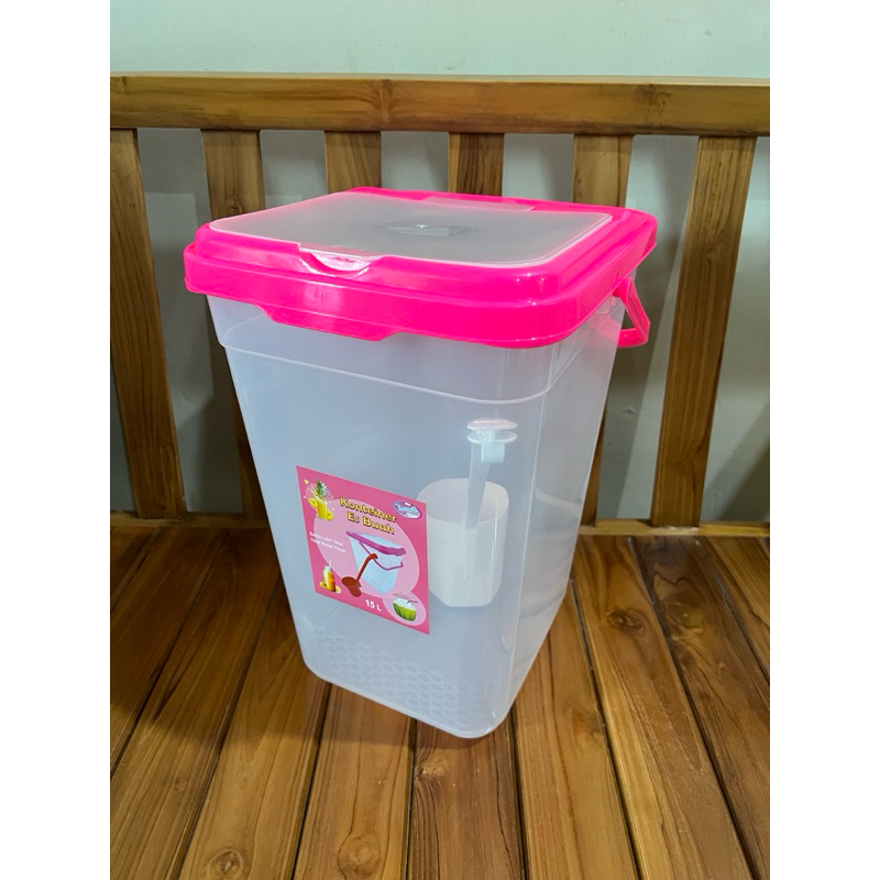 Jual Kontainer Es Buah Air Teh Poci Gratis Gayung Takar | Shopee Indonesia