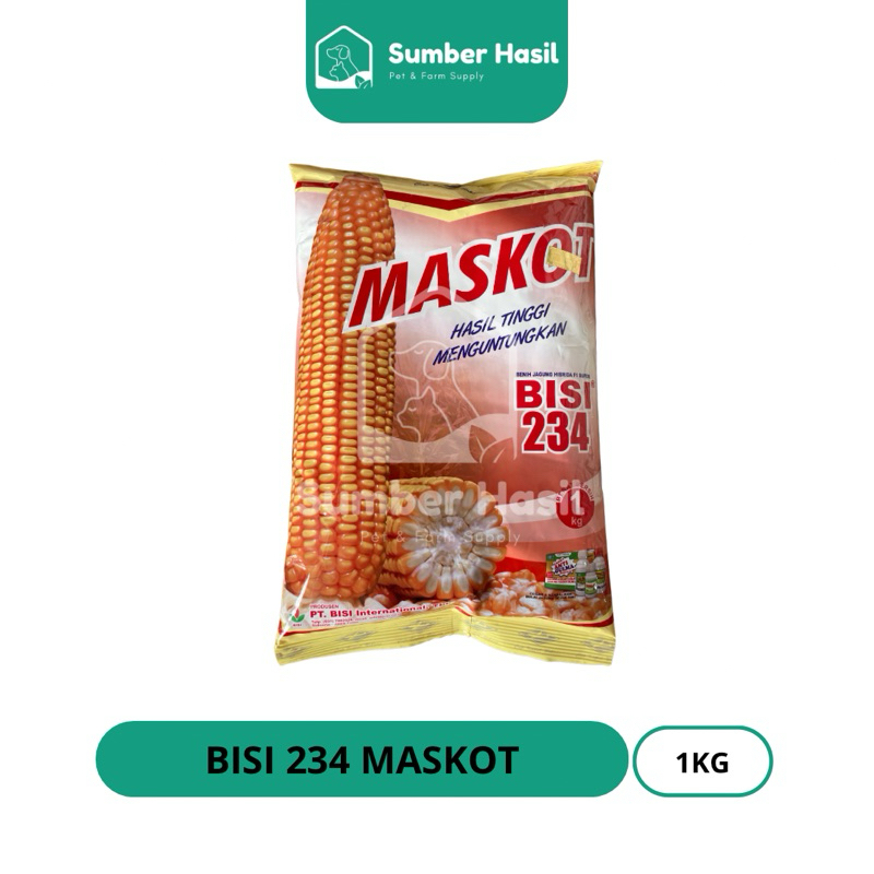 Jual BENIH JAGUNG BISI234 1KG BIBIT JAGUNG MASKOT KEMASAN 1KG BISI ...