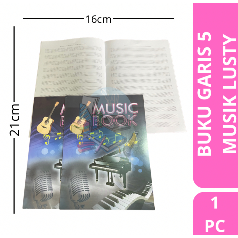 Jual [1 PC] Buku Musik / Buku Garis 5 Not Balok Paranada Tebal Ukuran ...