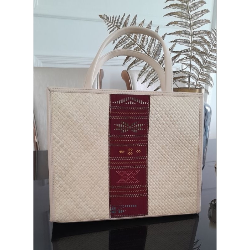 Jual Tas Pandan Songket (ukuran 35x28cm) | Shopee Indonesia