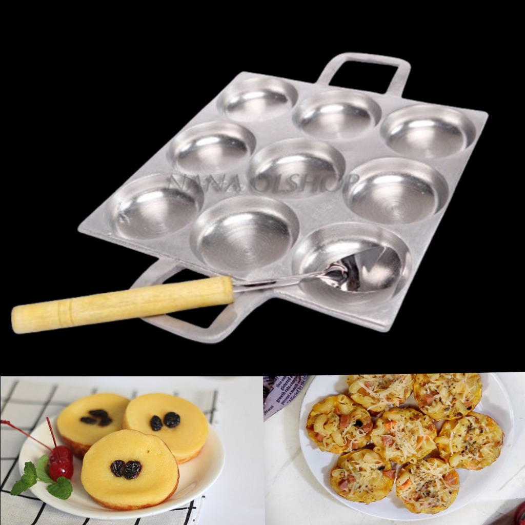 Jual Cetakan Kue Cilor/ Lumpur Tebal 9 lubang/Maklor/martabak Mini ...