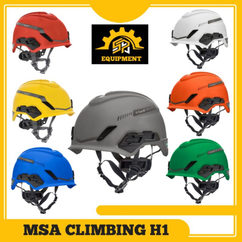 Jual Helm Safety Rescue / Helm Safety MSA Climbing H1 V-Gard Fastrack ...