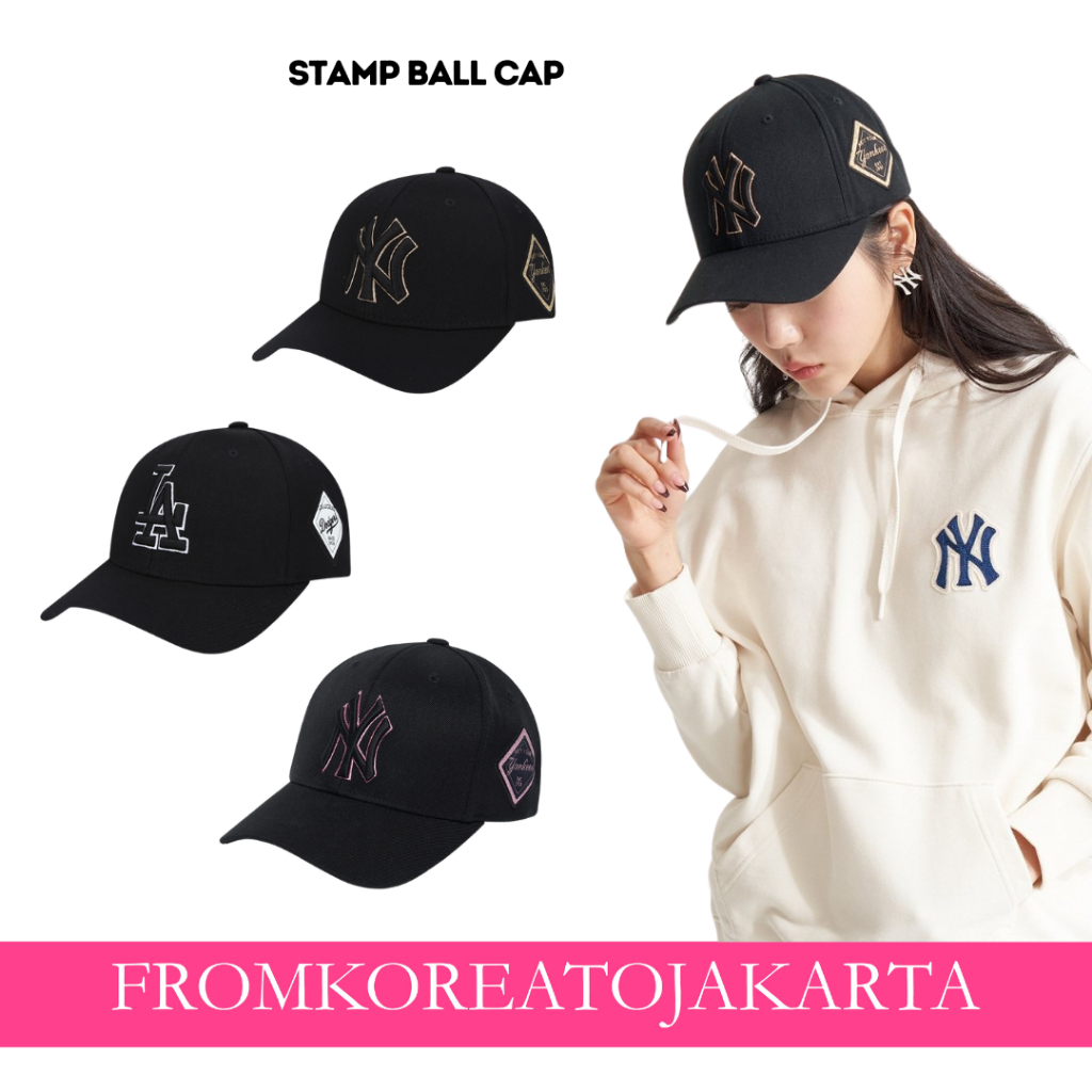 Jual MLB STAMP BALL CAP 3ACP8501N | Shopee Indonesia